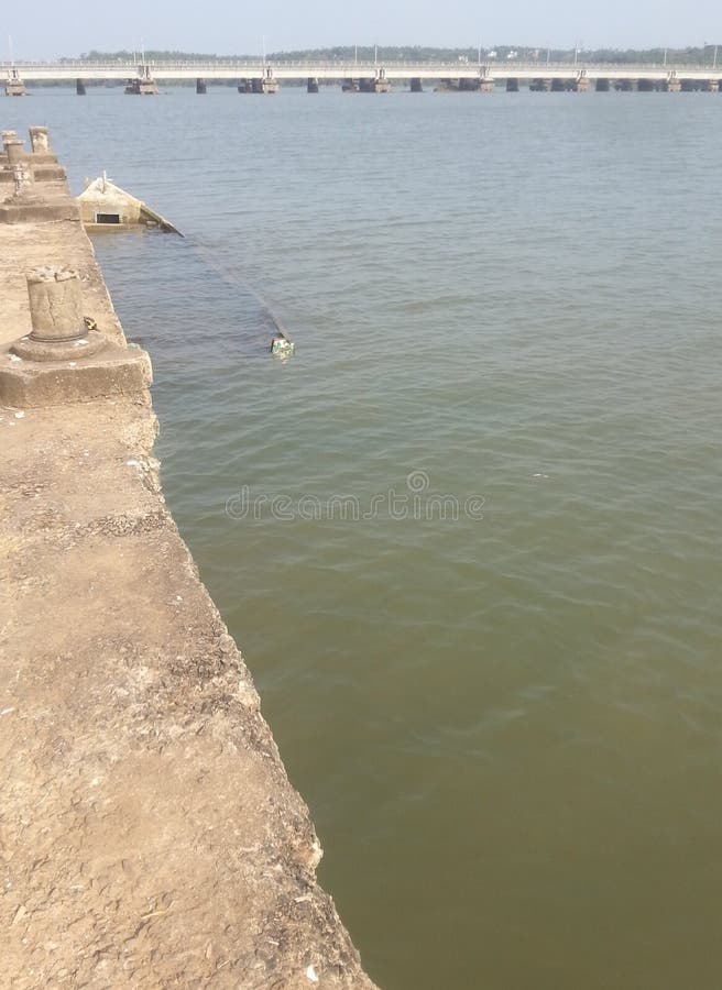 Long River View in a Sunny Day Stock Image - Image of lighthouse ...