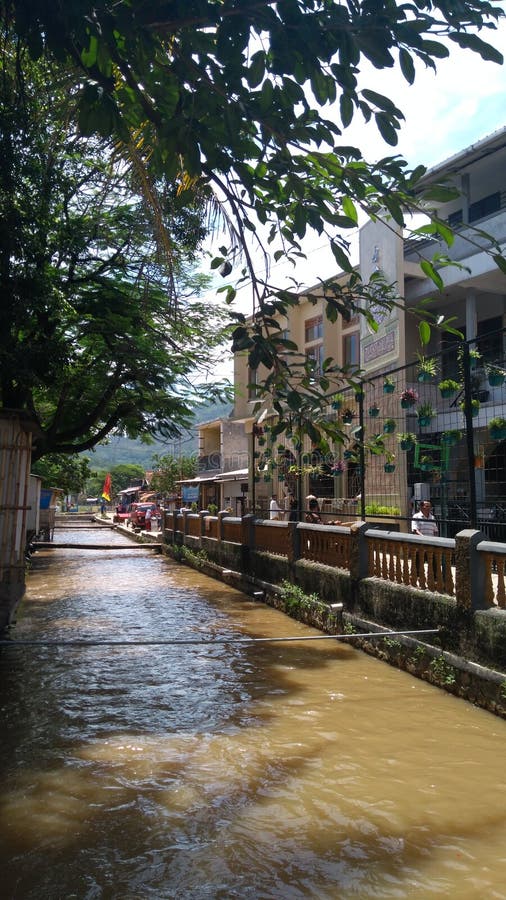 River Side Walk in Bandung, West Java Editorial Stock Photo - Image of ...