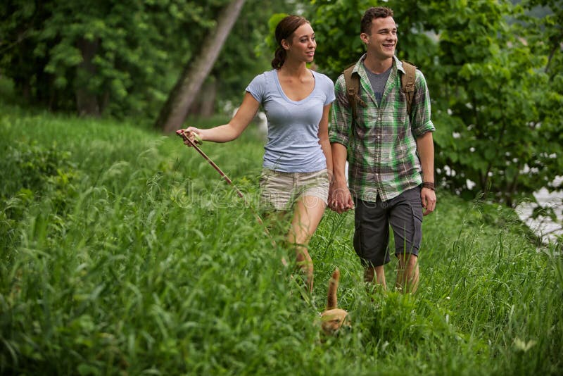 River side walk stock image. Image of people, girlfriend - 33529295