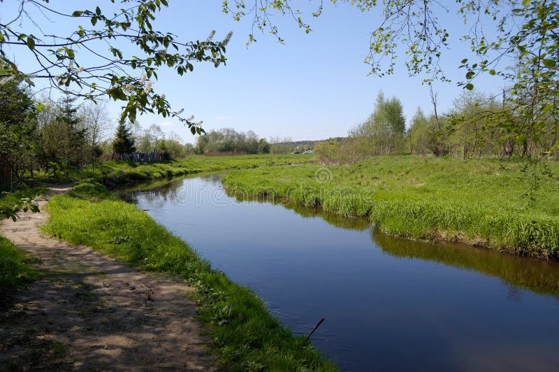 Real River Flow, B&W stock image. Image of beautiful - 438619