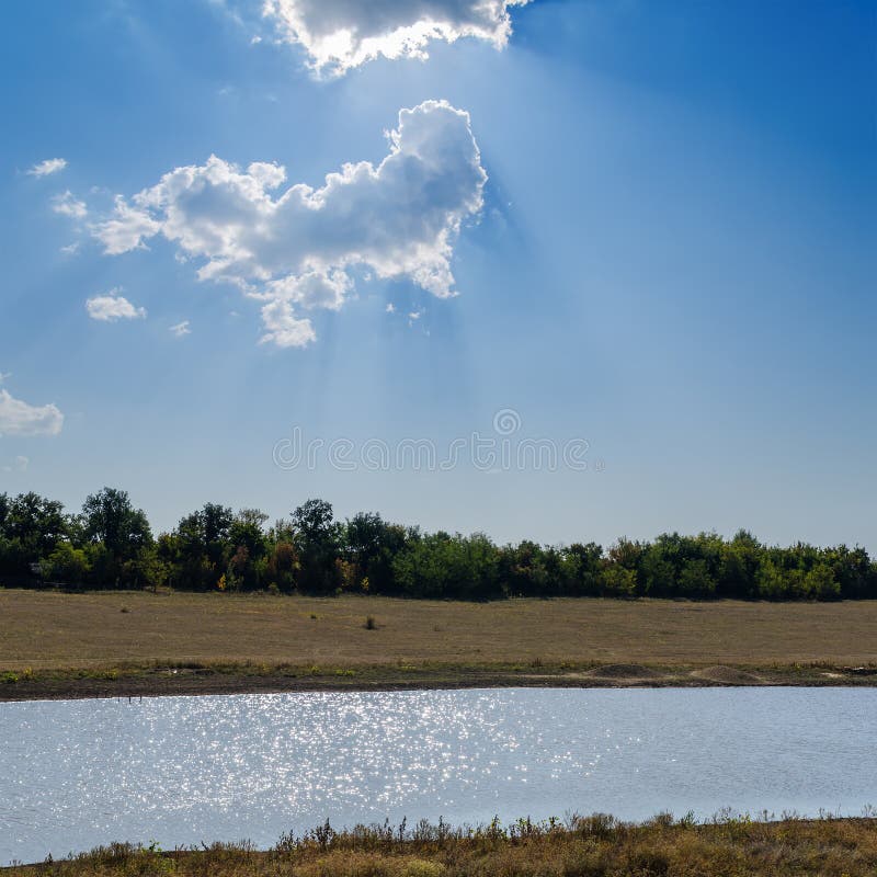 River and sky with clouds stock image. Image of natural - 28278945