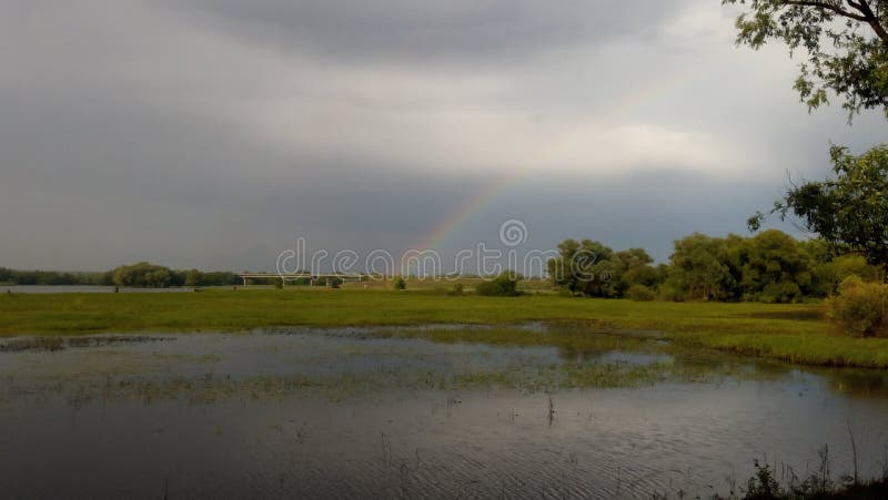 River stock image. Image of water, river, rainbow, freedom - 163576247
