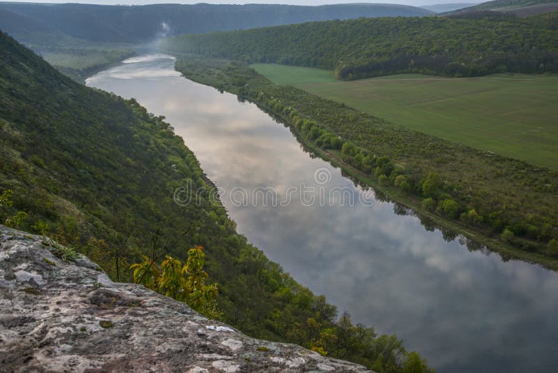 River with sky reflection stock image. Image of clouds - 95712575