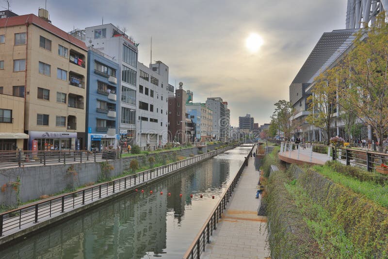 The River beside the Sky Tree Editorial Stock Image - Image of tokyo ...