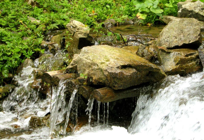 River on the Slope of the Mountain Stock Photo - Image of slope, water ...