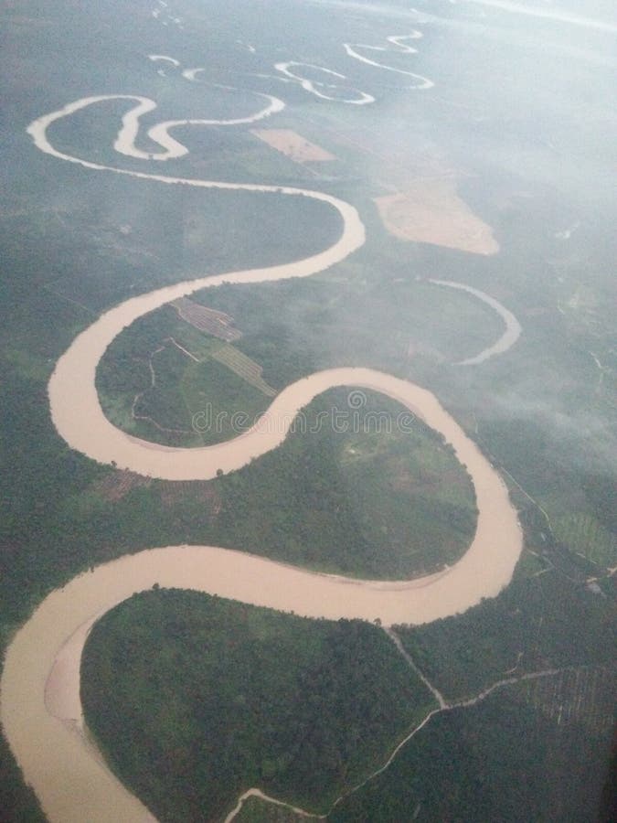 A River with a Snake-like Flow Stock Image - Image of river, snake ...