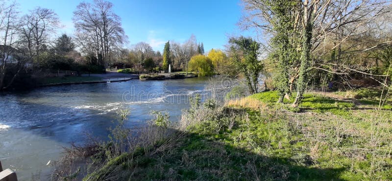 Maidenhead Flowing River stock image. Image of maidenhead - 179792269