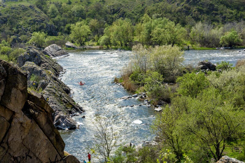 View of Southern Bug River in Myhiya, Ukraine. Landscape of the Stock ...
