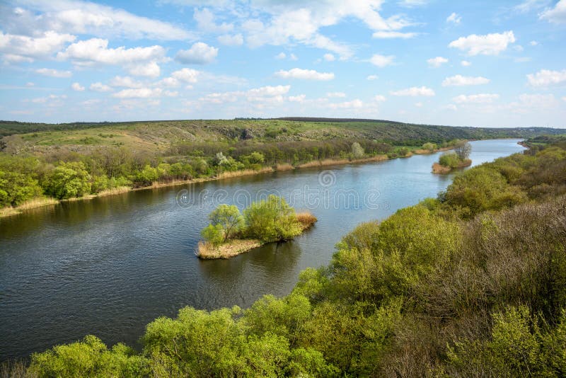 View of Southern Bug River in Myhiya, Ukraine. Landscape of the Stock ...