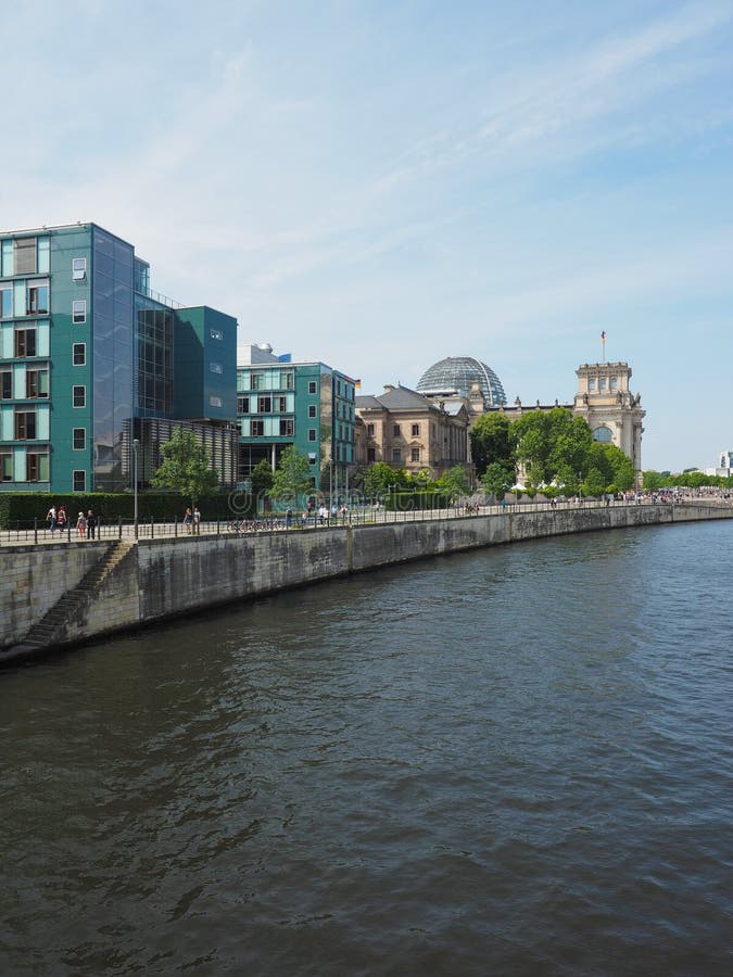 River Spree in Berlin stock image. Image of european - 151758779