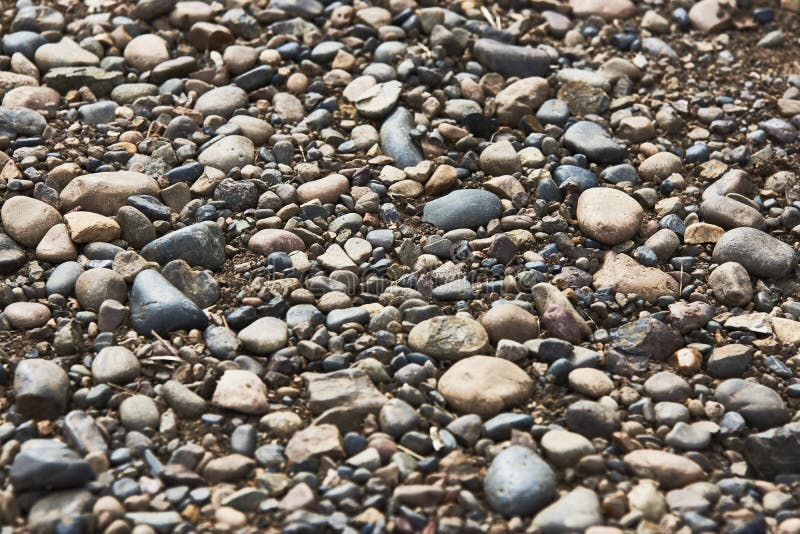 River Stone Background Texture. Colorful Road Stones Stock Image ...