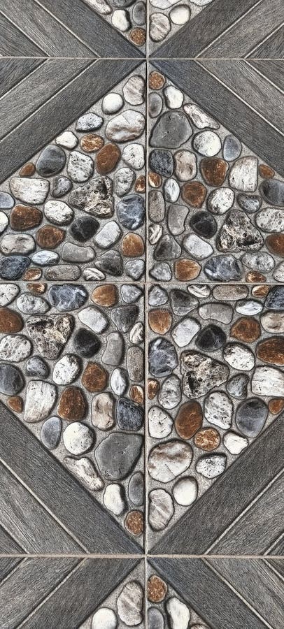 River stone motif tiles stock photo. Image of stone - 375386642