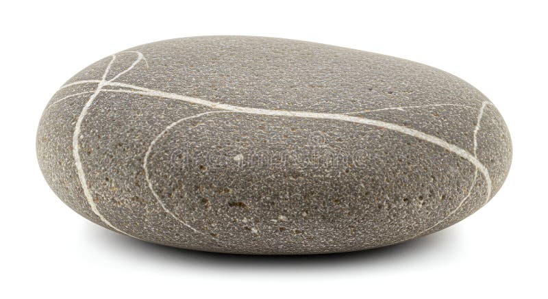 Smooth River Stone with Unique Texture Stock Image - Image of unique ...