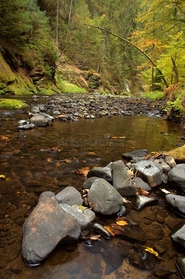 River with stones stock photo. Image of flowing, landscape - 27460968