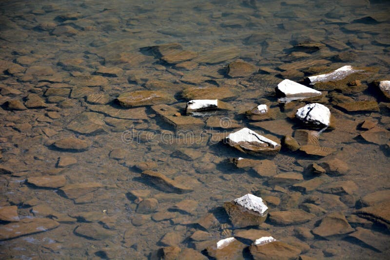 River Stones in Transparent Water. Stock Image - Image of water, stone ...