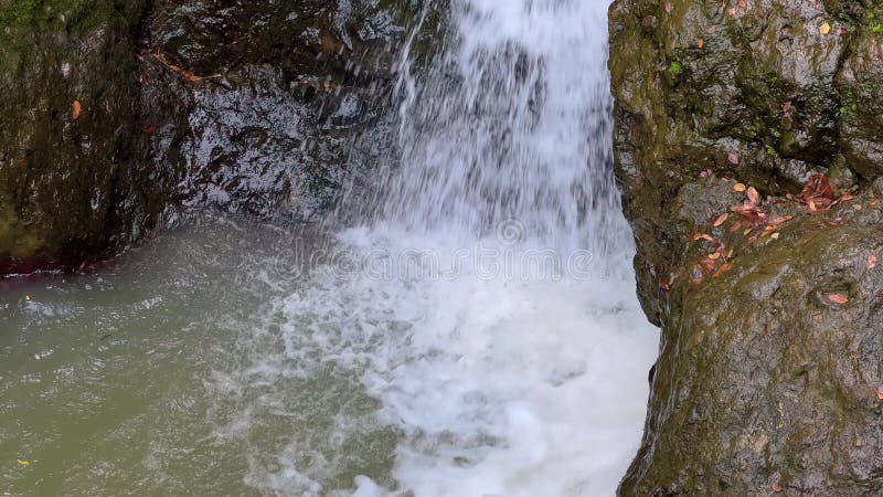 River, Stream is Flowing and Falling Down, Waterfall in the Mountain ...