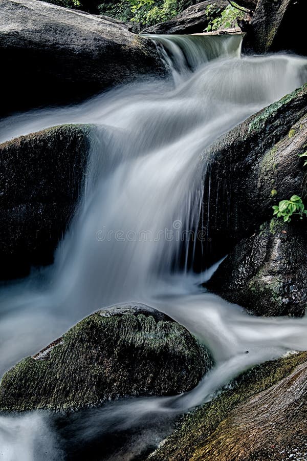 River Stream Flowing Over Rocks Stock Image - Image of brook, beautiful ...
