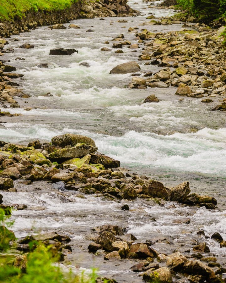 River Stream in Mountains, Norway Stock Photo - Image of nordic ...