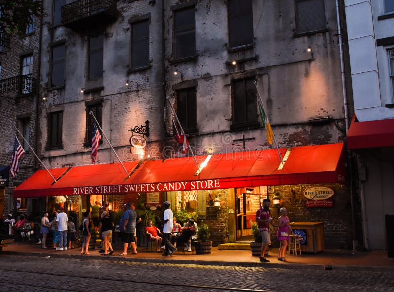 River Street Sweets, Savannah, GA. Editorial Photo - Image of georgia ...