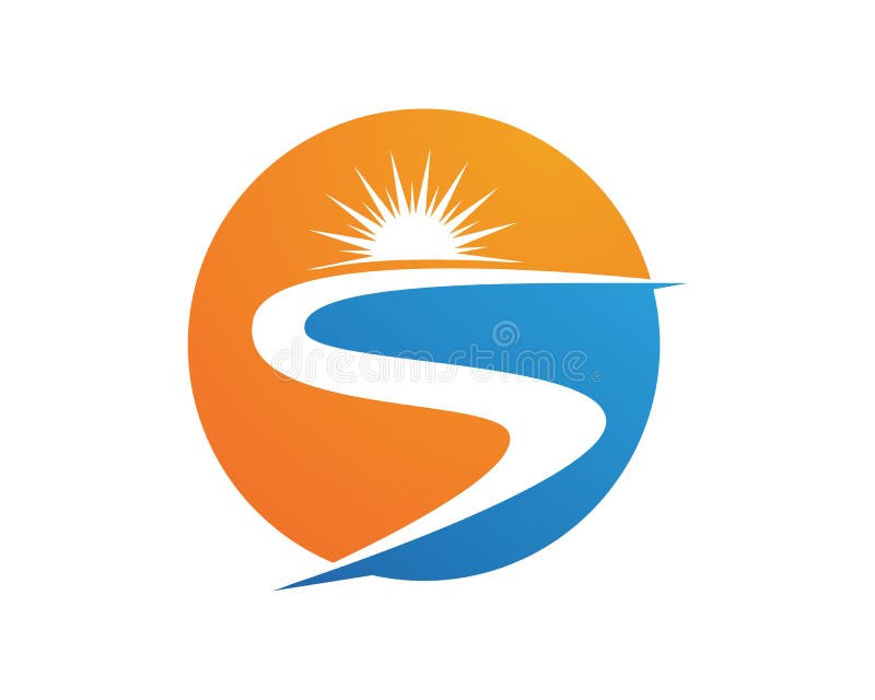 River and Sun Symbols Logo Template Icons Stock Vector - Illustration ... River and Sun Symbols Logo Template Icons Stock Vector - Illustration ...
