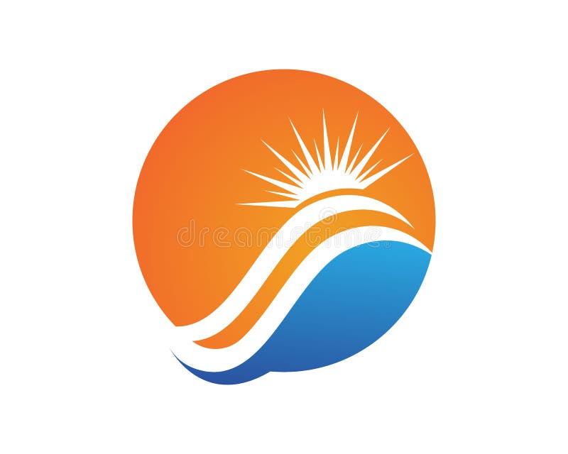 River and Sun Symbols Logo Template Icons Stock Vector - Illustration ... River and Sun Symbols Logo Template Icons Stock Vector - Illustration ...