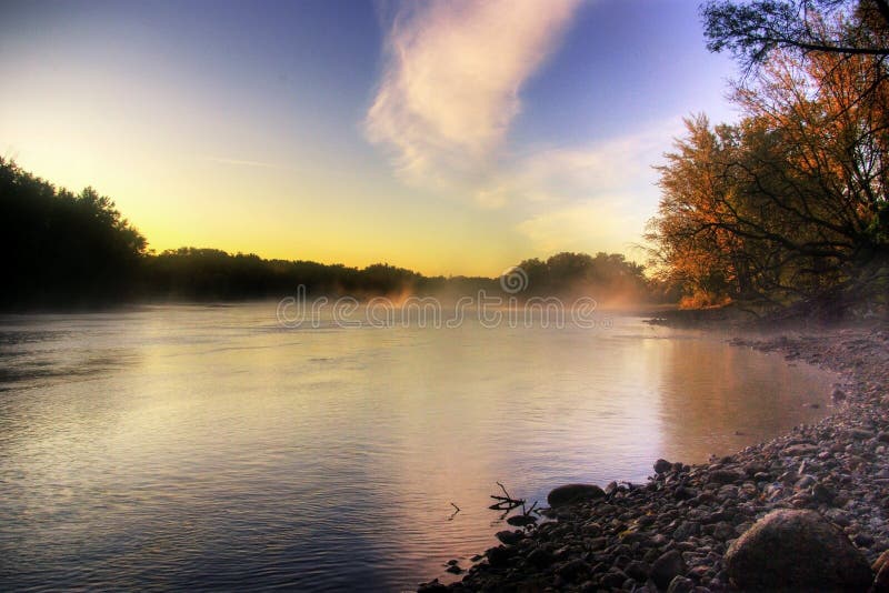 River Sunrise stock image. Image of environment, island - 13190301