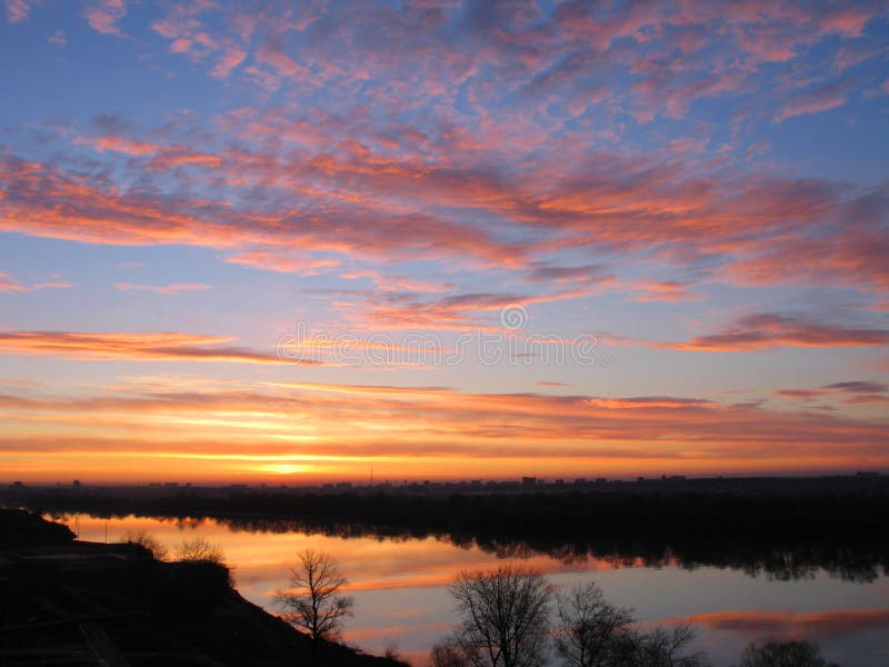 River sunrise stock image. Image of scenery, natural, water - 2320735