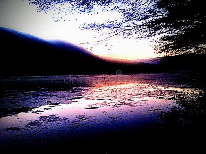 River Sunrise Pretty Nature Stock Photo - Image of sunrise, tennensse ...