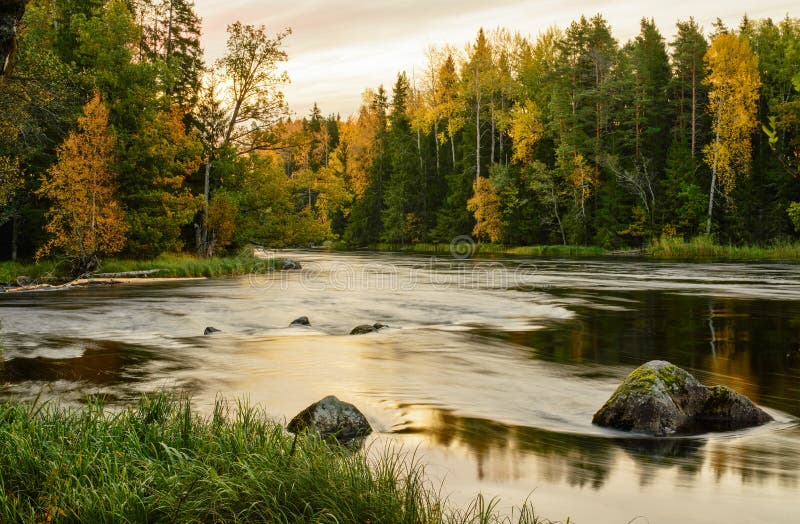 River in sunrise stock photo. Image of reflection, colorful - 62518648