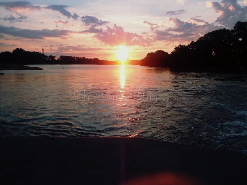 River Sunrise stock photo. Image of rising, sunrise - 125674660