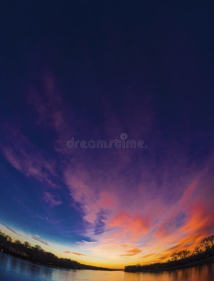 River and Sunset stock photo. Image of illuminated, lower - 38918752