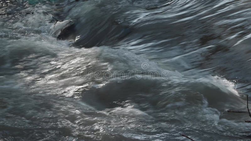 River Surface with Strong Water Flow. Rapid Flow of a Mountain River ...