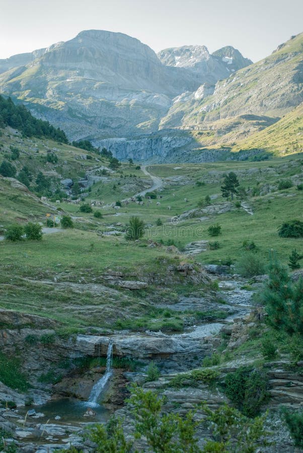 River Surrounded by High Mountains in a Landscape Full of Mountains and ...