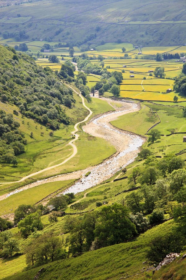 River Swale Valley stock image. Image of swaledale, dales - 16224493
