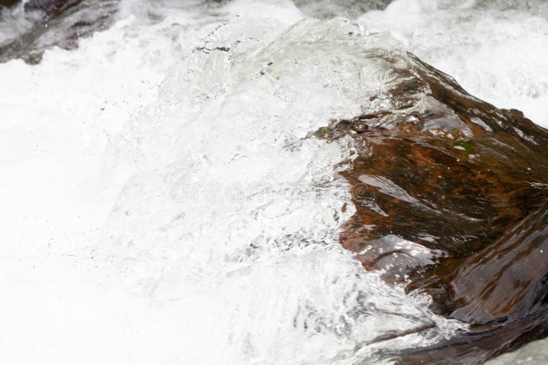 River Swiftly Moving Stream on the Stone. Stock Image - Image of fall ...