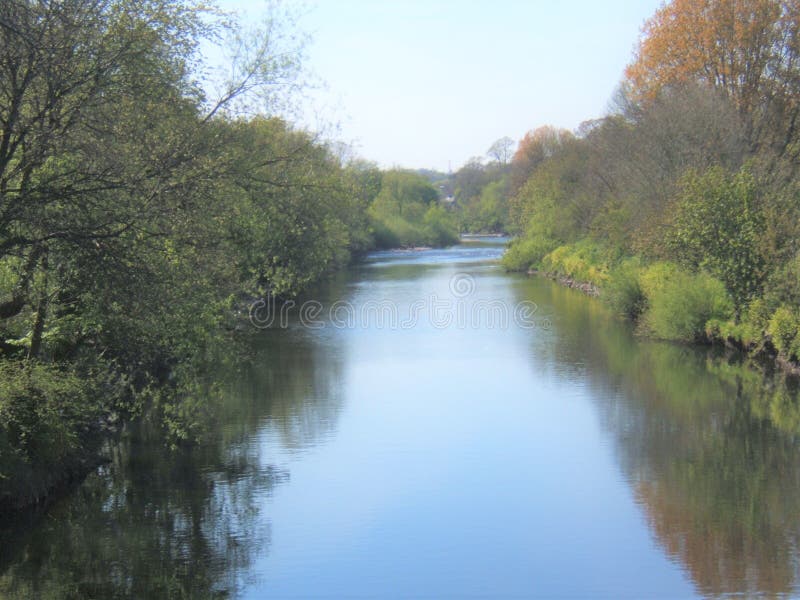 The river Taff in Autumn stock image. Image of water - 230827157