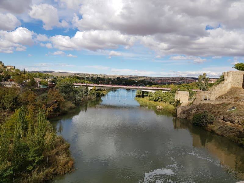 River Tajo stock photo. Image of bridge, river, spain - 130719180