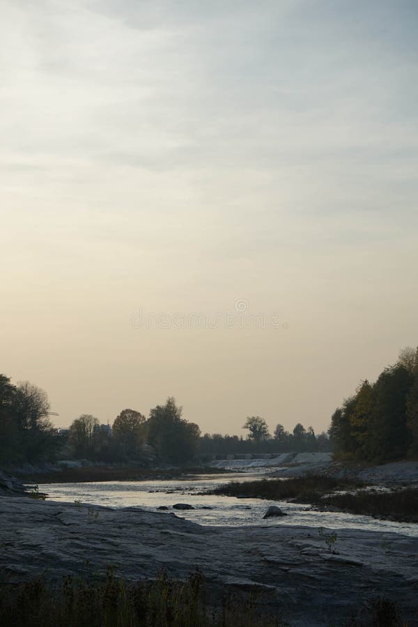 View of the Tanaro River in the Langhe, Piedmont Italy Stock Image ...