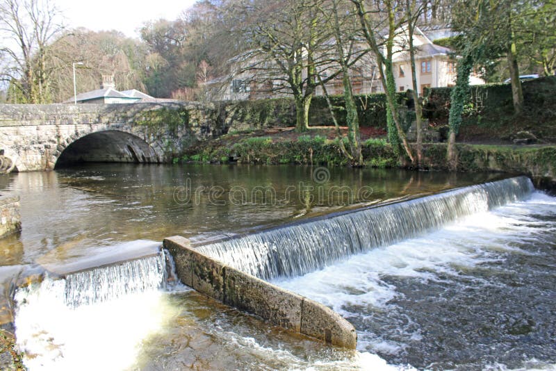 River Tavy in Tavistock, Devon Stock Photo - Image of stream, wood ...