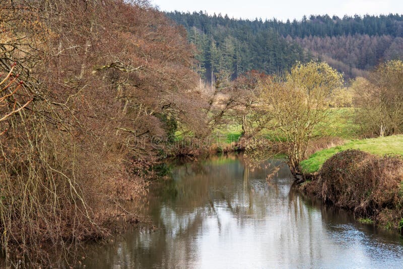 River Taw at Eggesford in Rural Devon, England, UK. Stock Photo - Image ...