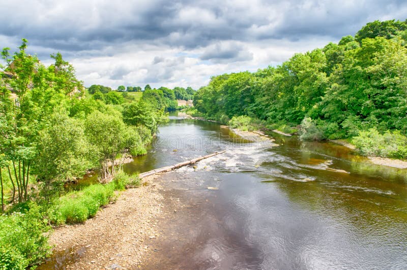 River Tees County Durham in England Stock Image - Image of europe ...
