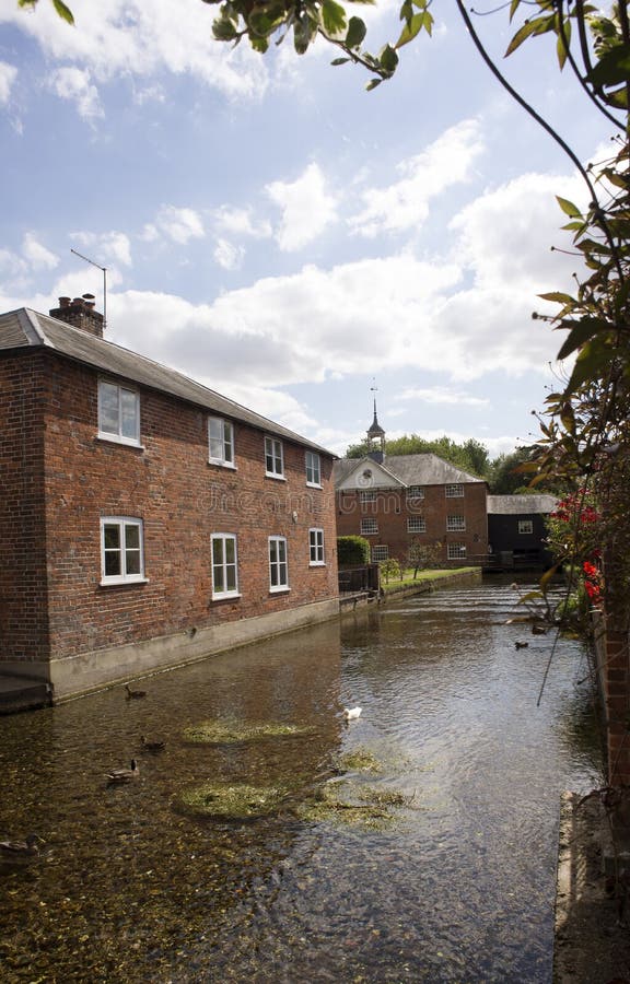 River Test and Silk Mill Hampshire UK Editorial Photo - Image of mill ...