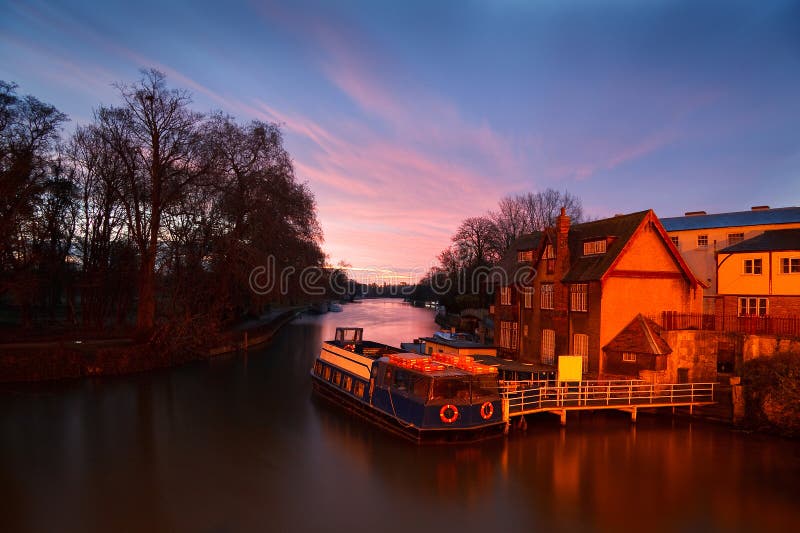 River Thames in Oxford. stock photo. Image of britain - 42584936