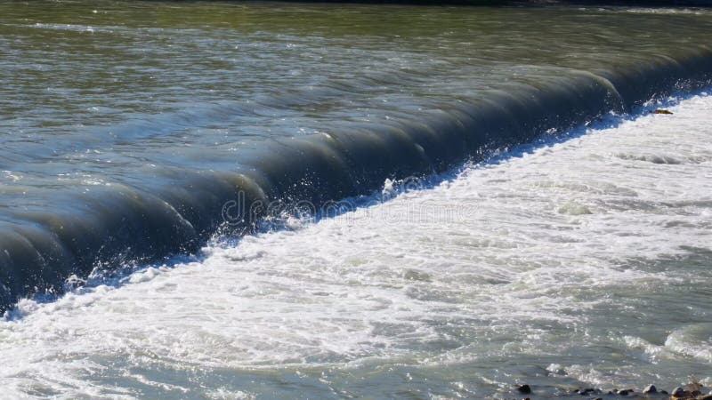 River Threshold. a Rocky Section in the Riverbed. Stock Footage - Video ...
