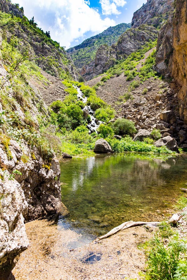 River in the Tian Shan Mountains in the Spring Stock Photo - Image of ...