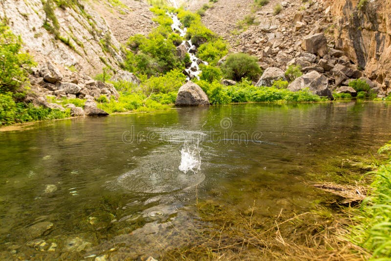River in the Tian Shan Mountains in the Spring Stock Image - Image of ...