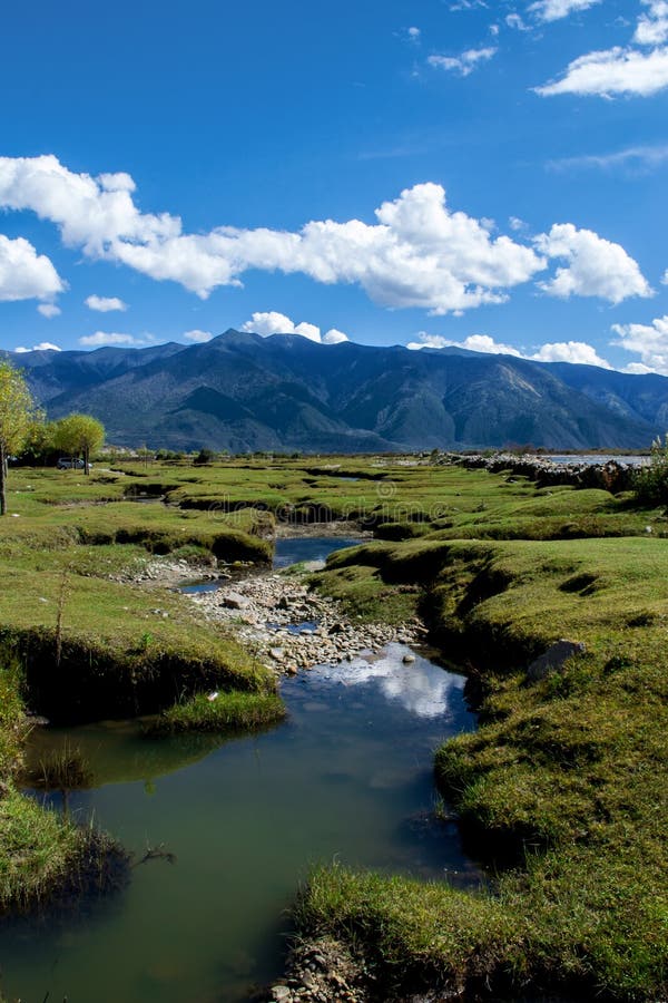 River on Tibet Plateau stock image. Image of asian, blue - 4054171