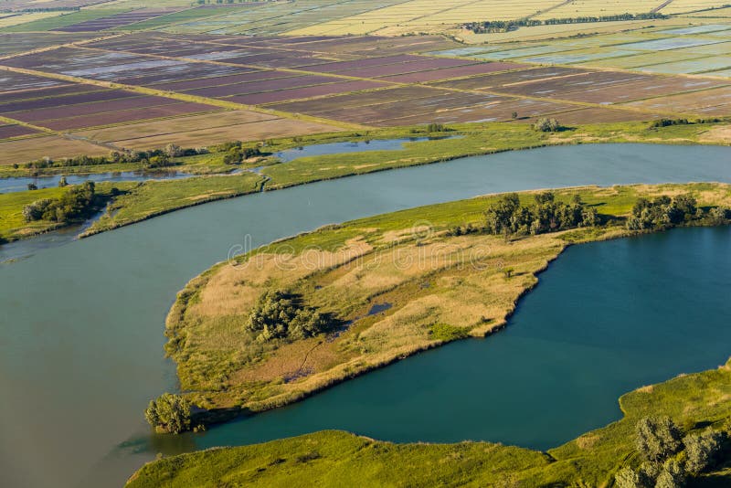 The river, top view stock photo. Image of object, reflection - 53166230
