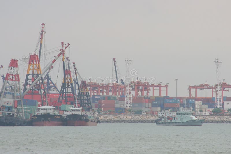 River Trade Terminal at Tuen Mun, Hk 11 June 2005 Editorial Photography ...