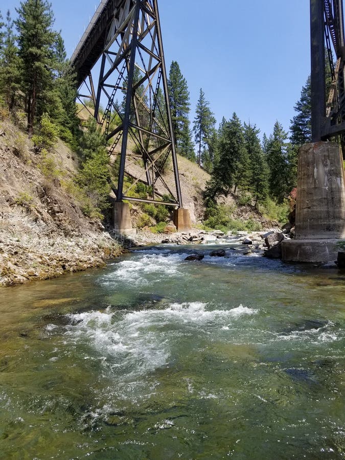 Under The Trestle At The Entrance To The Lagoon Stock Image - Image of ...